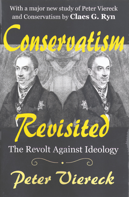 Peter Viereck: Conservatism Revisited – Jan Olof Bengtsson